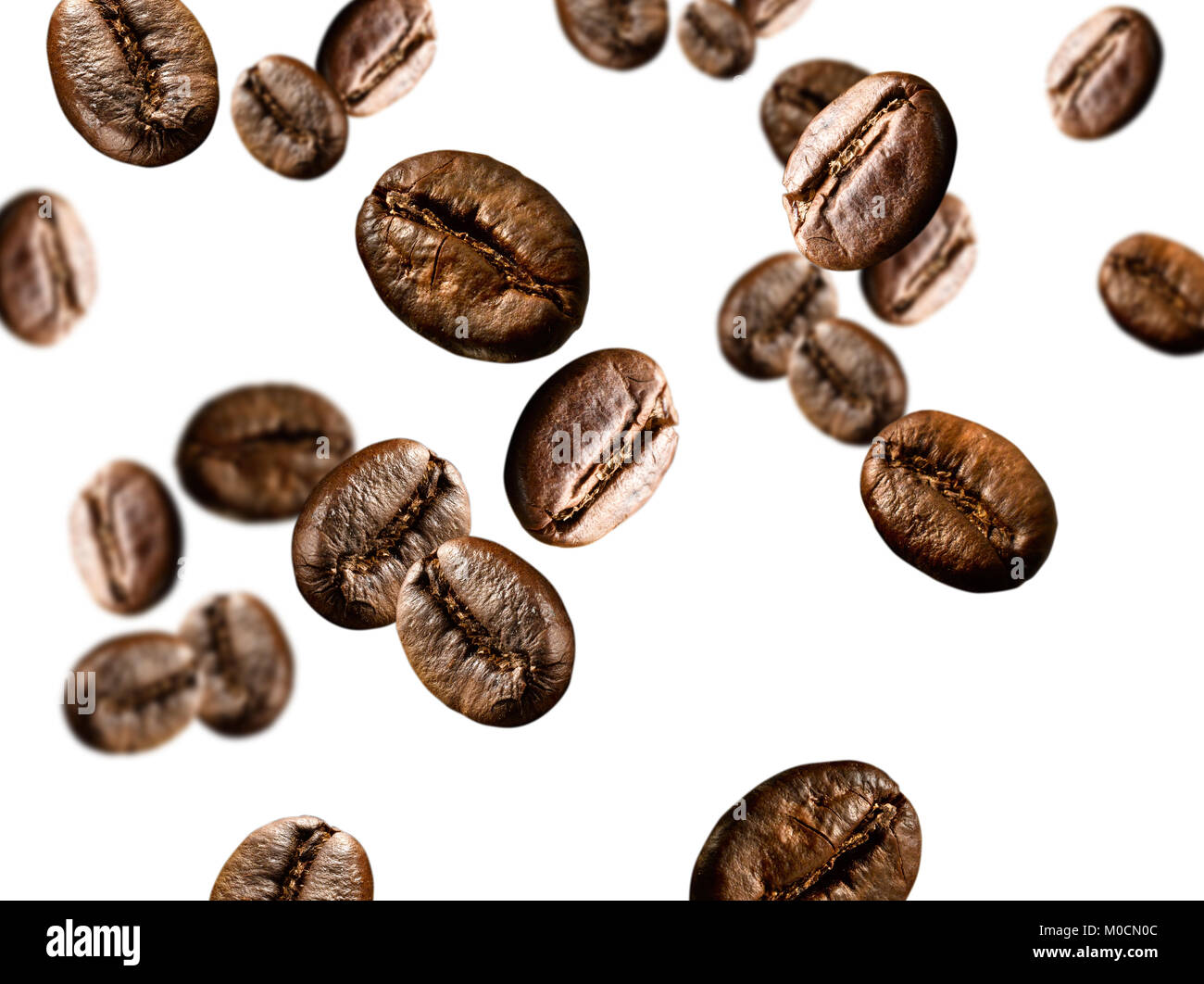 flying coffee beans Stock Photo - Alamy