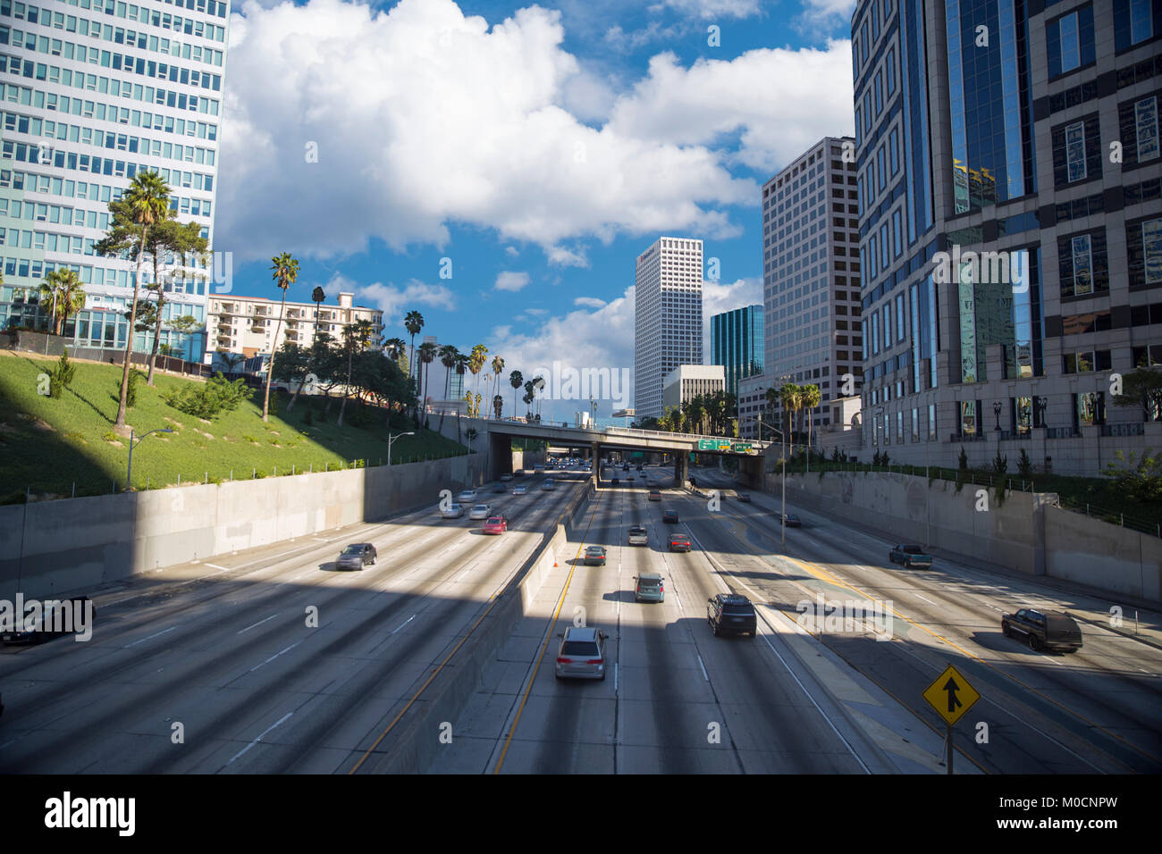 Views of downtown los angeles skyline hi-res stock photography and ...