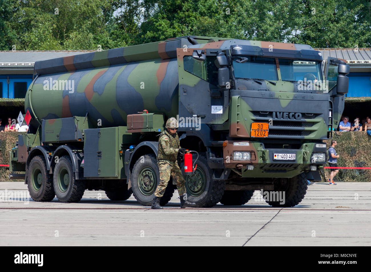 BURG / GERMANY - JUNE 25, 2016: german military Iveco 8x8 tanker at ...