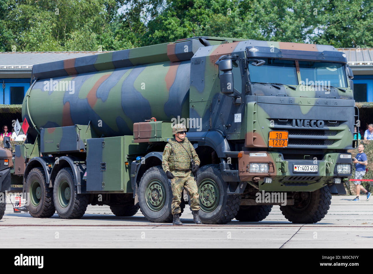 BURG / GERMANY - JUNE 25, 2016: german military Iveco 8x8 tanker at ...