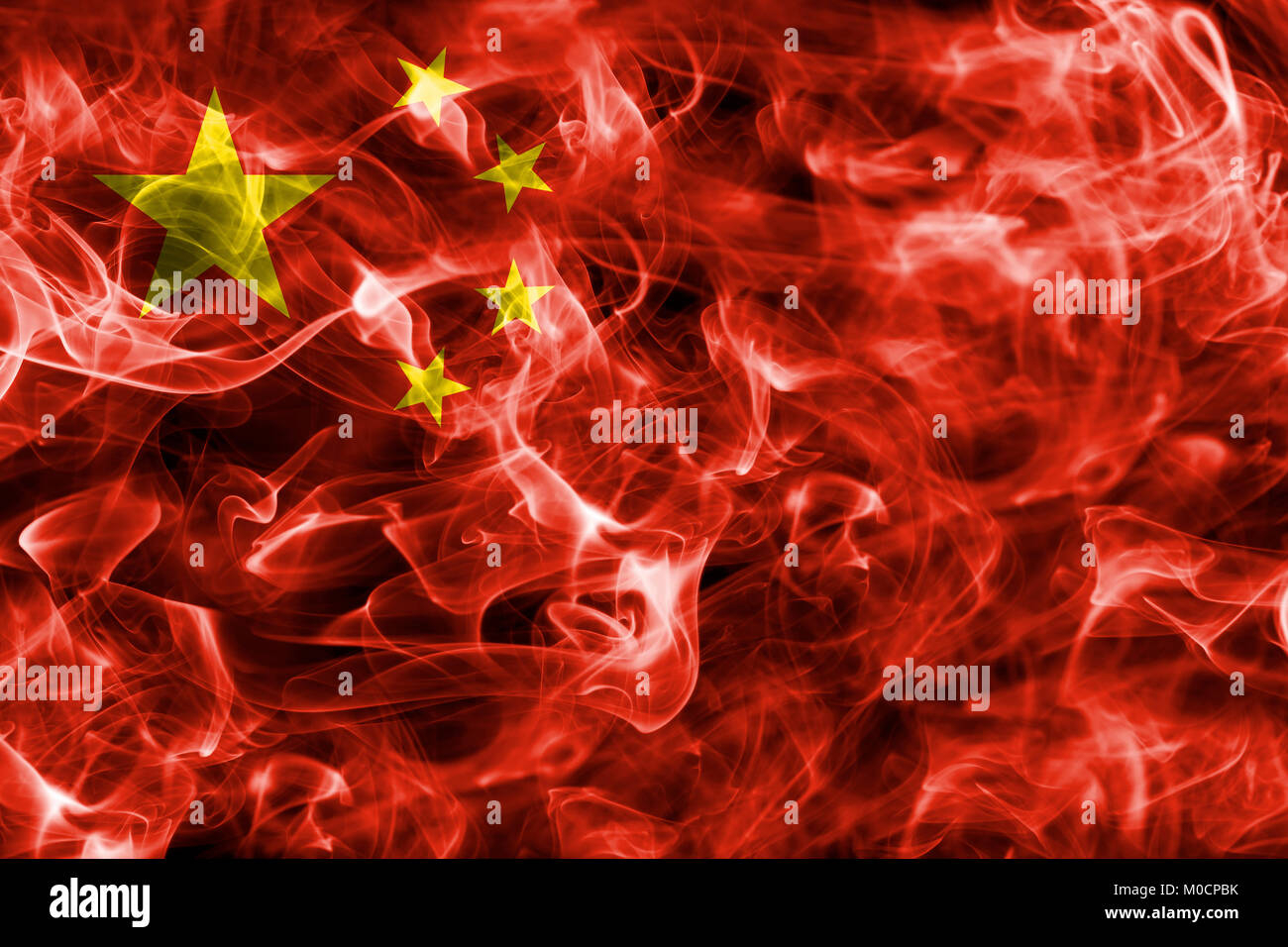 Burn the chinese flag hi-res stock photography and images - Alamy