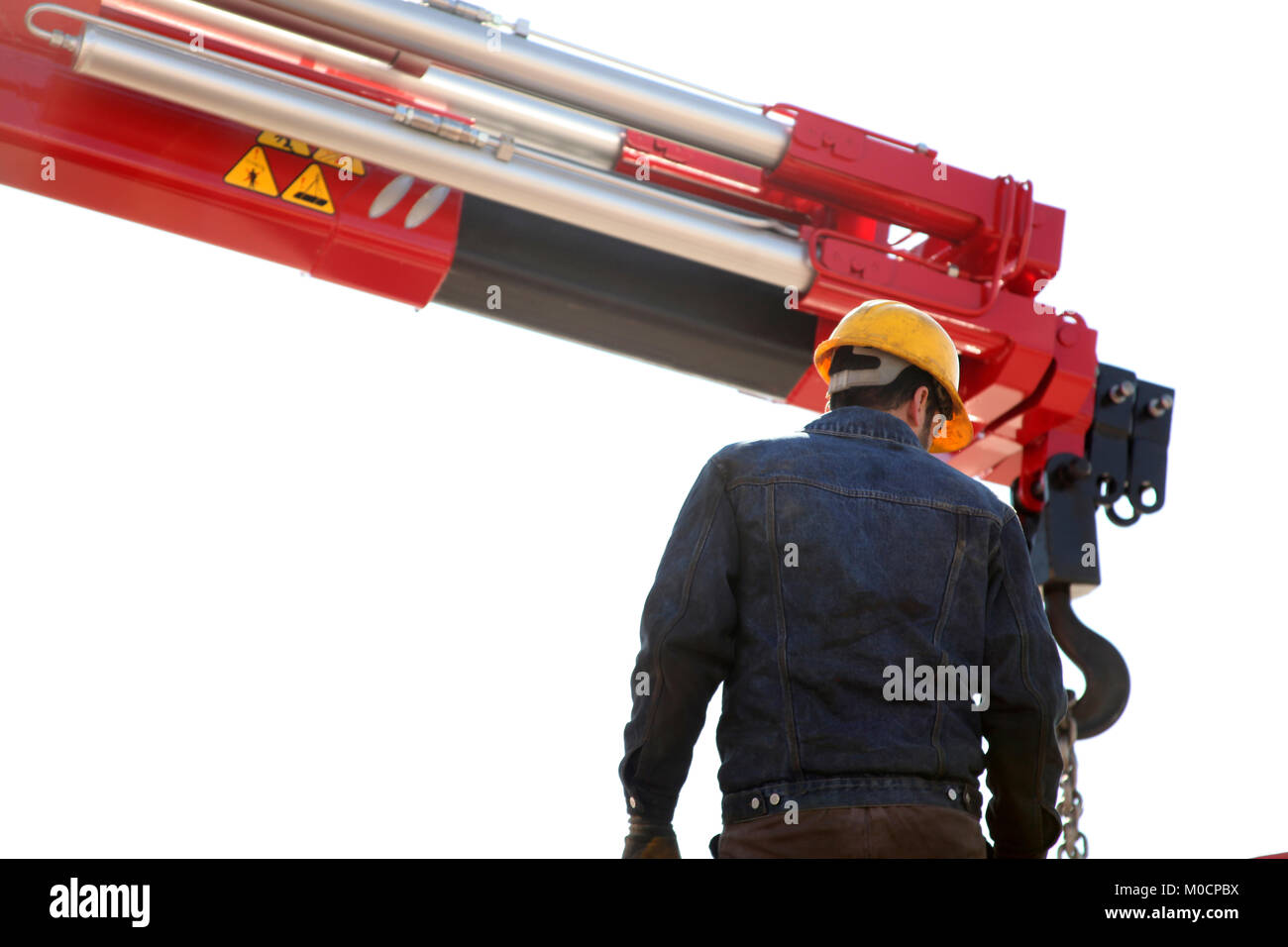 Sitting crane operator hi-res stock photography and images - Alamy