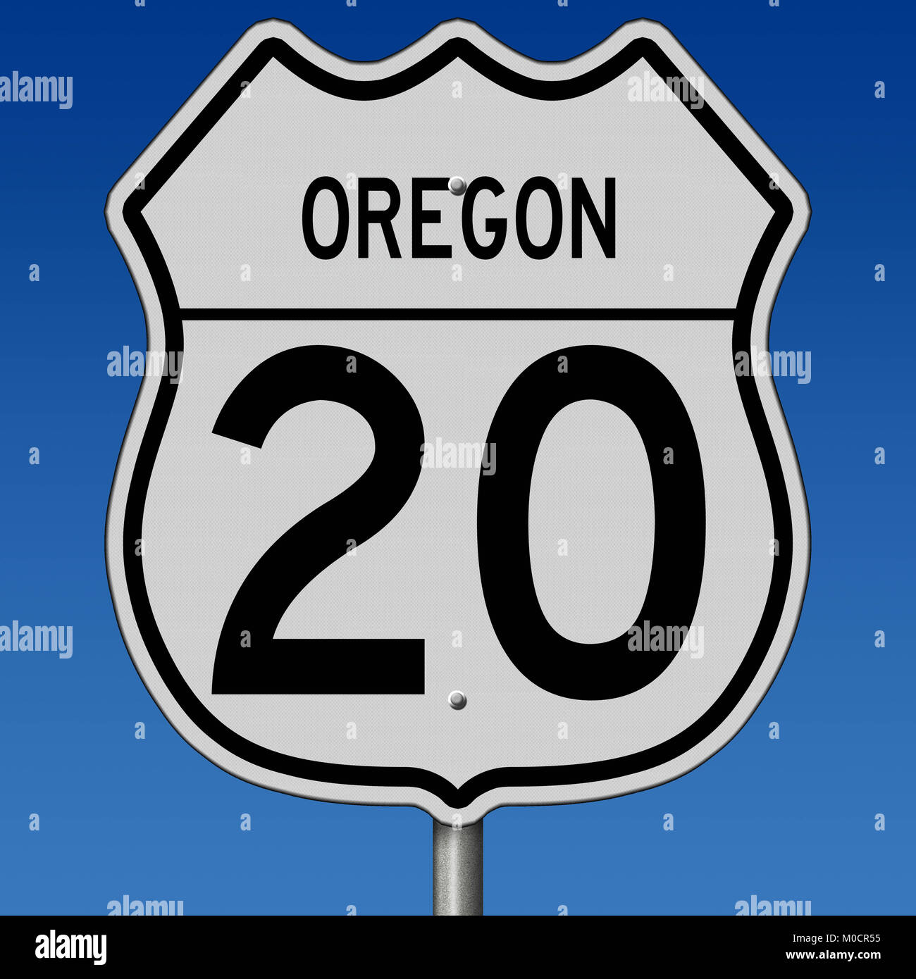Highway 20 sign oregon hi-res stock photography and images - Alamy