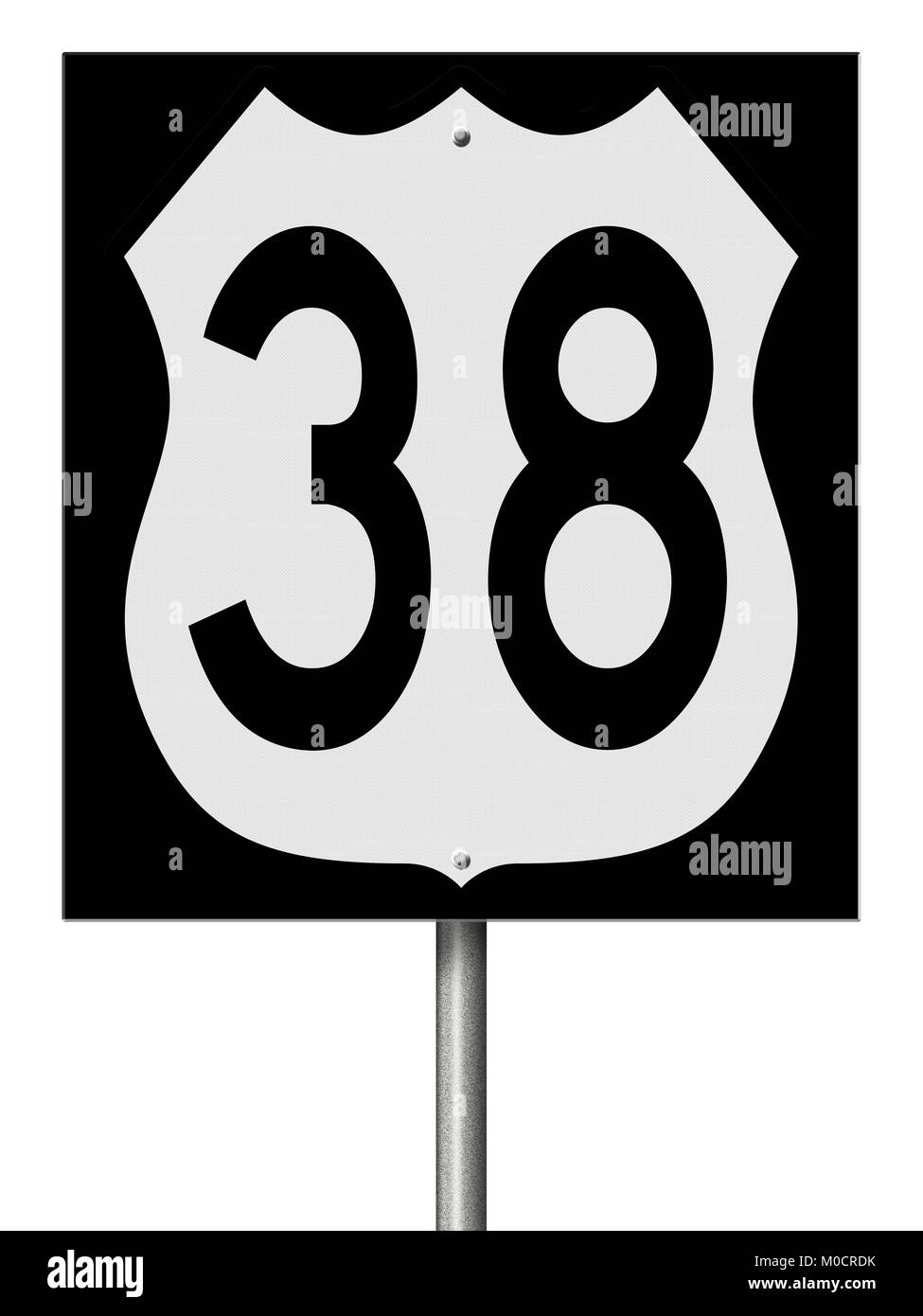 A 3d rendering of a highway sign Stock Photo - Alamy