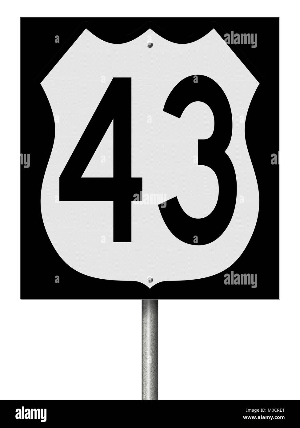 A 3d rendering of a highway sign Stock Photo - Alamy