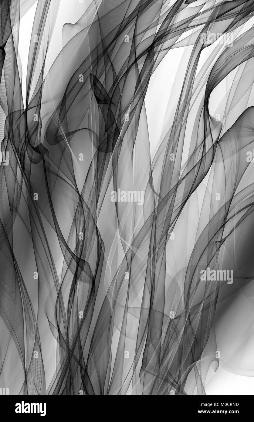 Black and white smoke abstract background Stock Photo - Alamy
