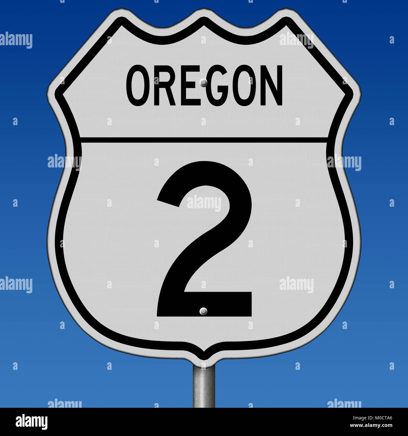 A 3d rendering of a highway sign Stock Photo - Alamy