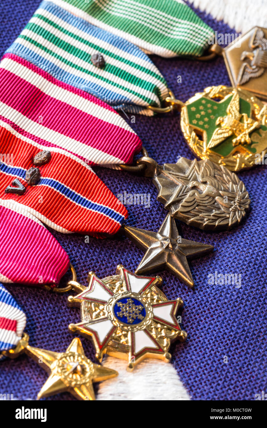 U.S. Veteran's Military Medals Stock Photo - Alamy