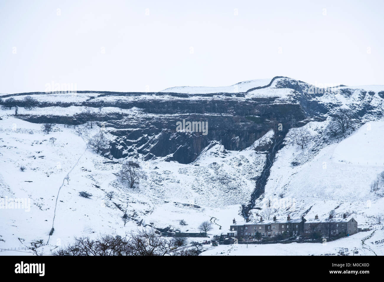 Combs Quarry and some of the workers' cottages for Foredale Quarry ...