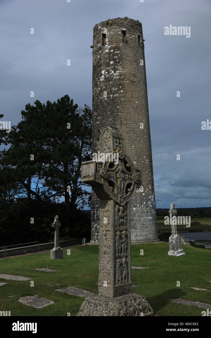 ancient historical religious site clonmacnoise, county offaly ireland ...