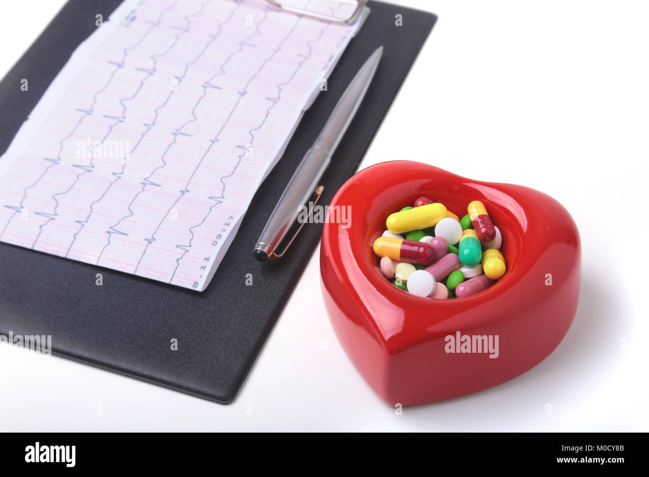 Rx prescription red heart hi-res stock photography and images - Alamy