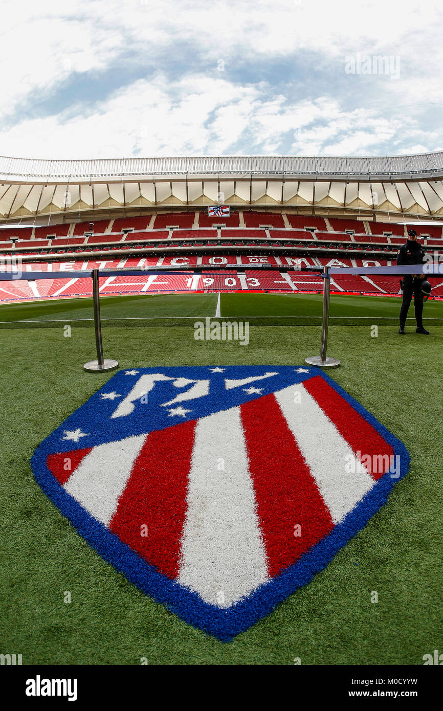 Madrid, Spain. 20th Jan, 2018. Metropolitan Wanda stadium before the ...