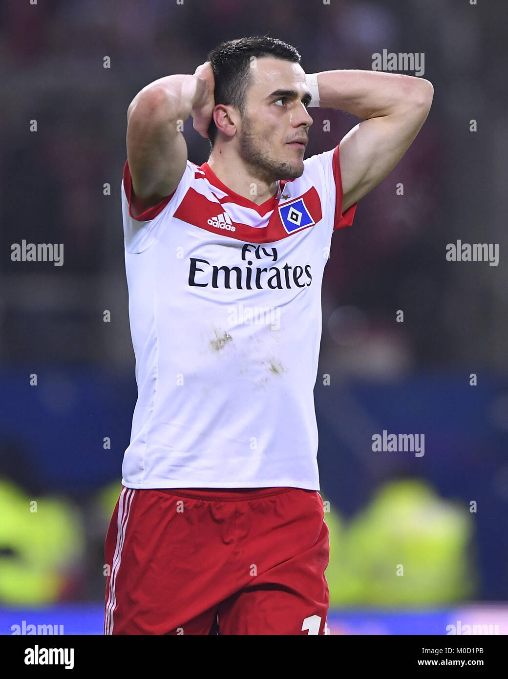 Hamburg, Deutschland. 20th Jan, 2018. Filip Kostic (HSV Hamburg Hamburg ...