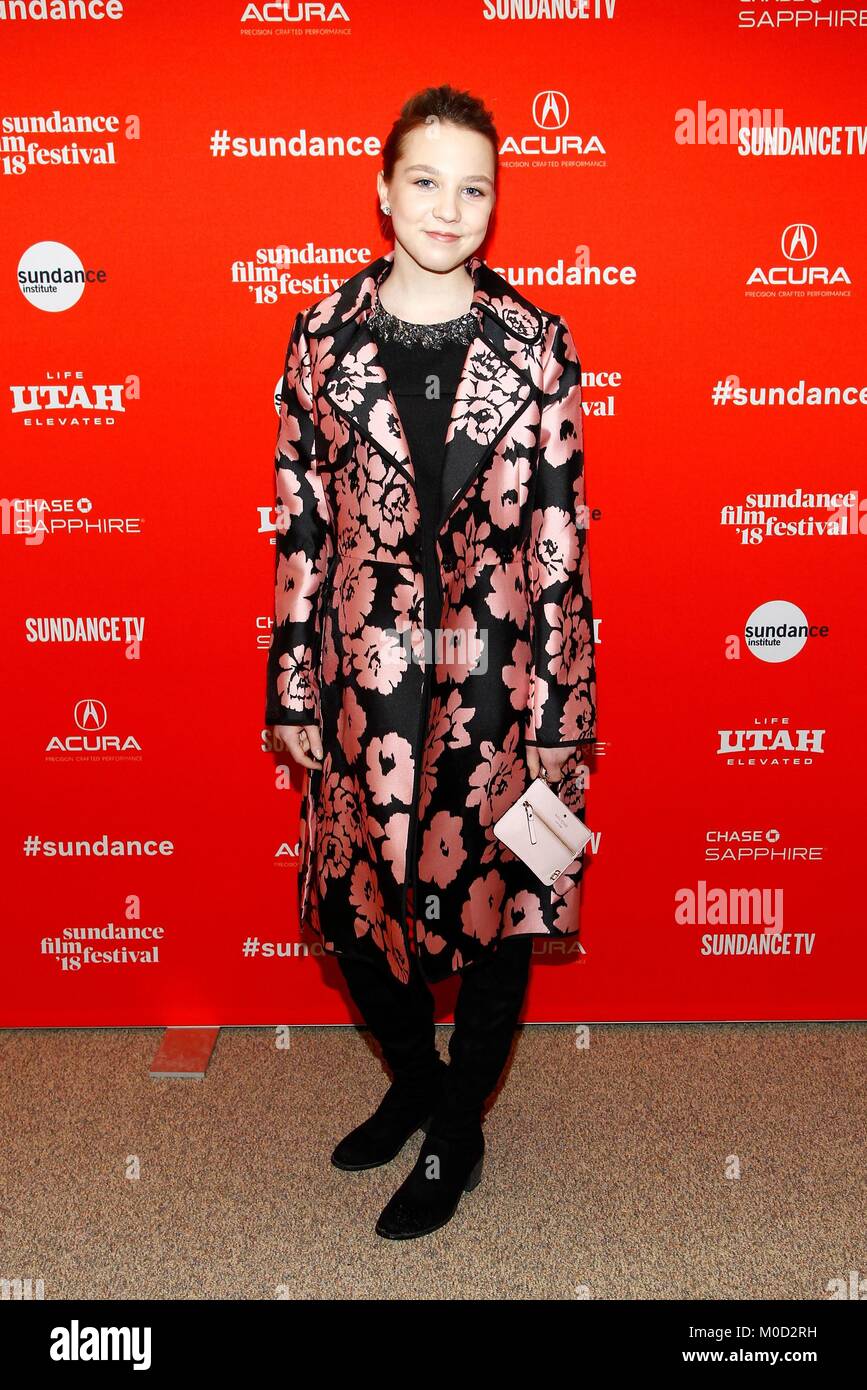 Park City, UT, USA. 20th Jan, 2018. Isabelle Nelisse at arrivals for ...