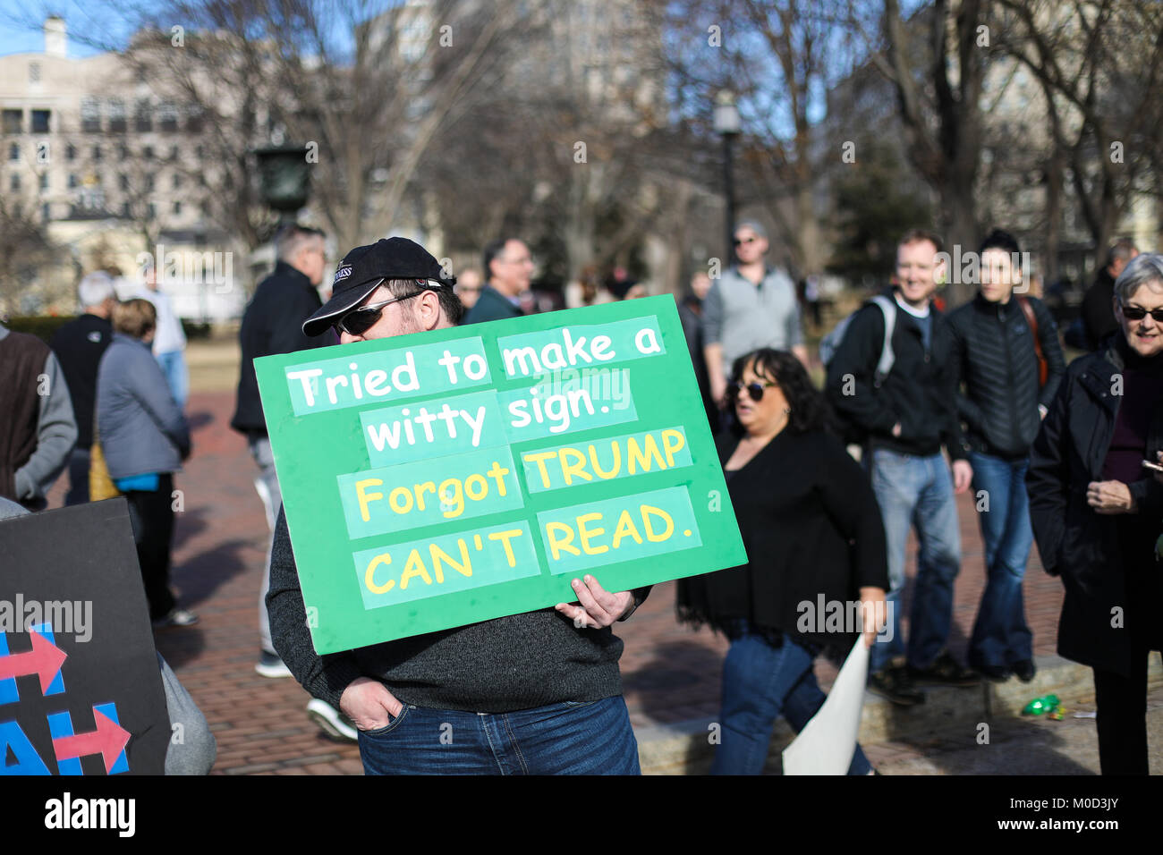 WASHINGTON, DC, USA. 20th January, 2018. Nearly a year after the ...