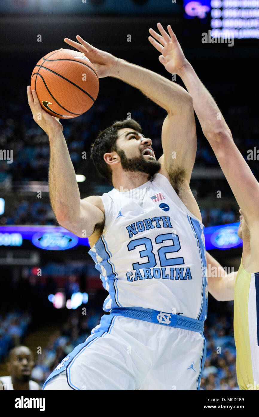 North Carolina, USA. 20th Jan, 2018. North Carolina Tar Heels forward ...
