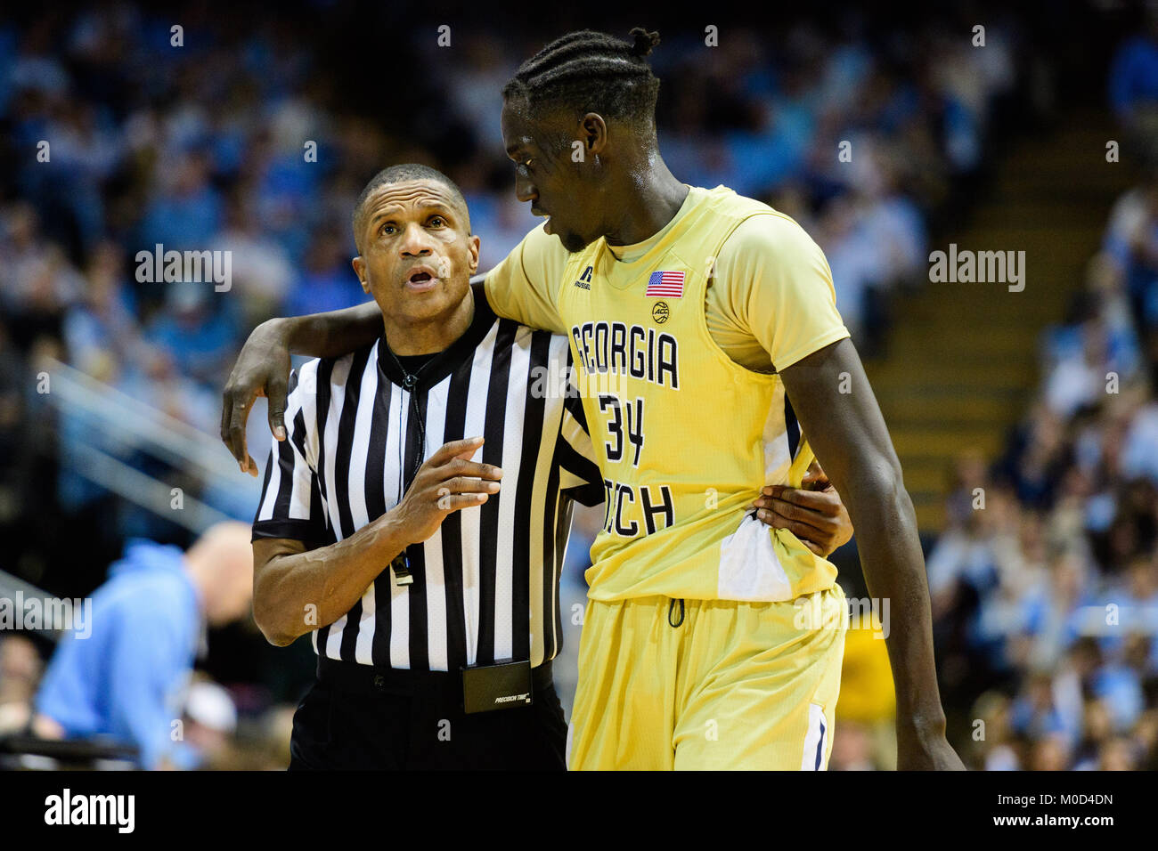 North Carolina, USA. 20th Jan, 2018. Georgia Tech Yellow Jackets ...
