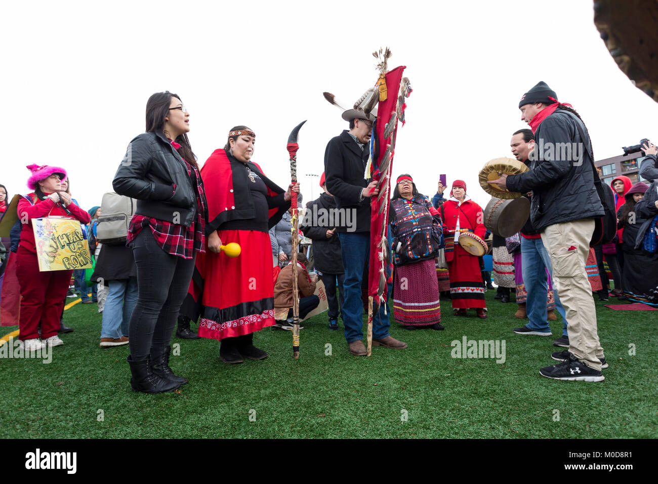 Seattle, Washington: Members of MMIW (Missing and Murdered Indigenous ...
