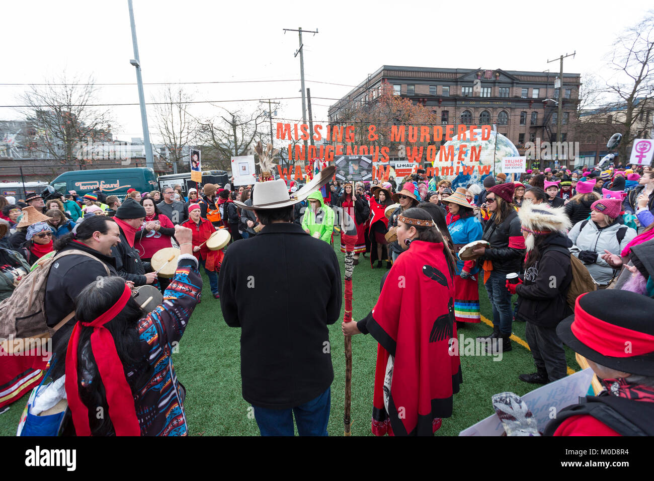 Seattle, Washington: Members of MMIW (Missing and Murdered Indigenous ...