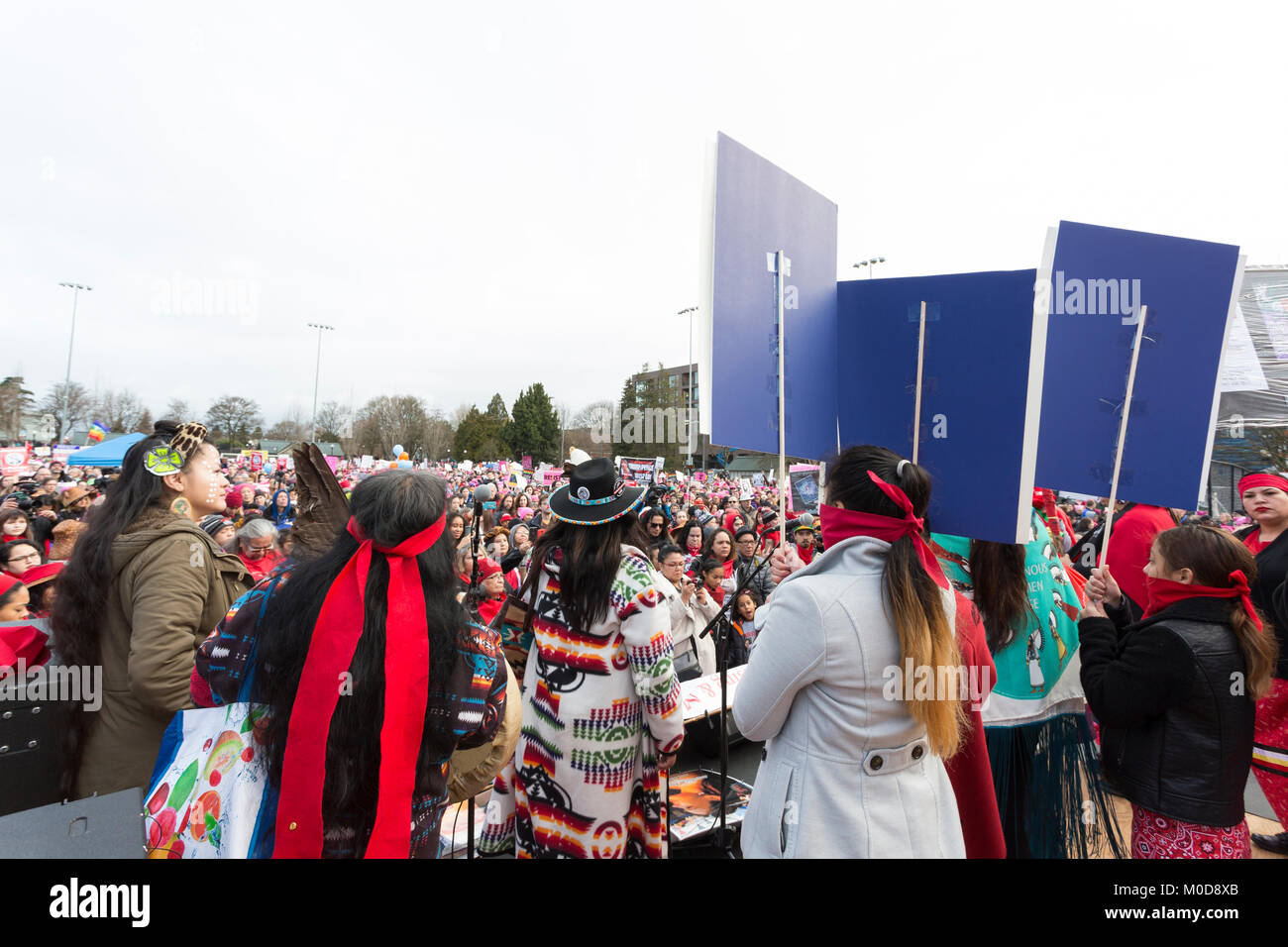 Seattle, Washington: Members of MMIW (Missing and Murdered Indigenous ...