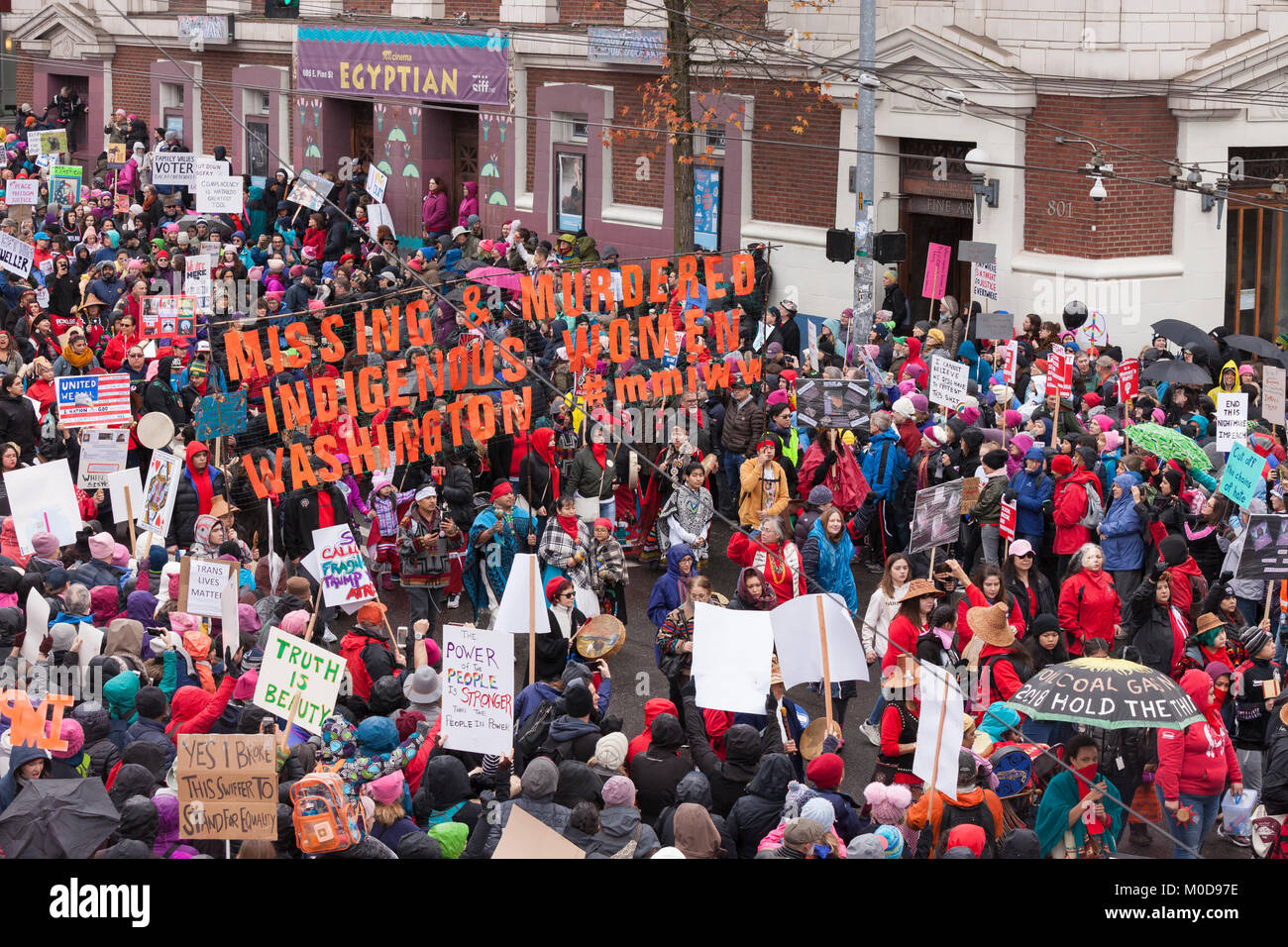 Seattle, Washington: Members of MMIW (Missing and Murdered Indigenous ...