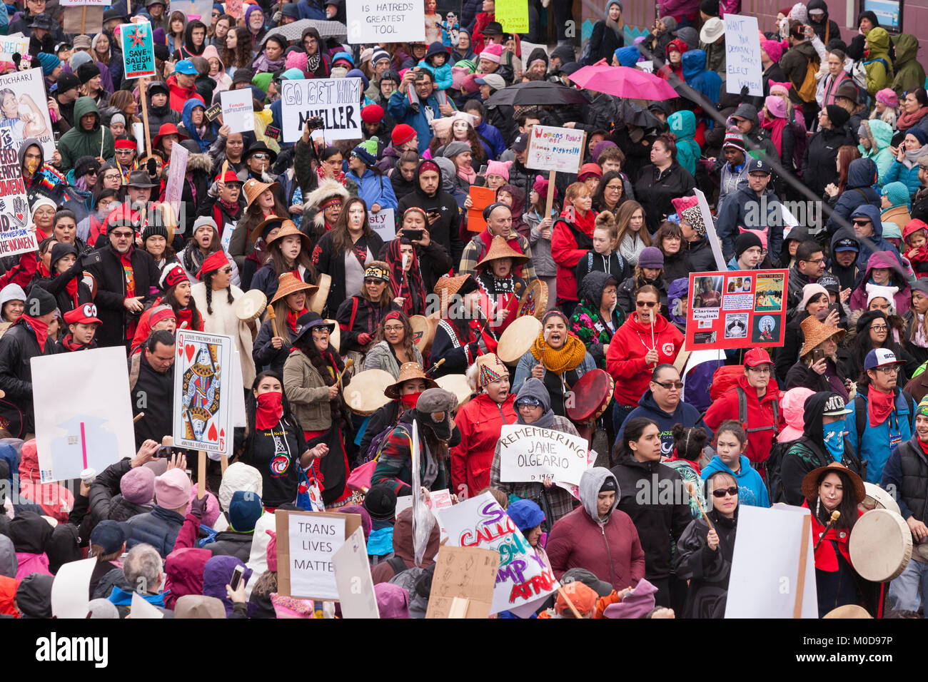 Seattle, Washington: Members of MMIW (Missing and Murdered Indigenous ...