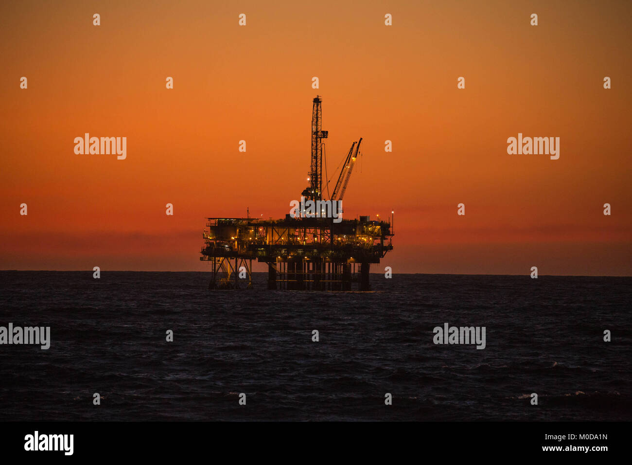 Offshore oil rig off huntington beach hi-res stock photography and ...