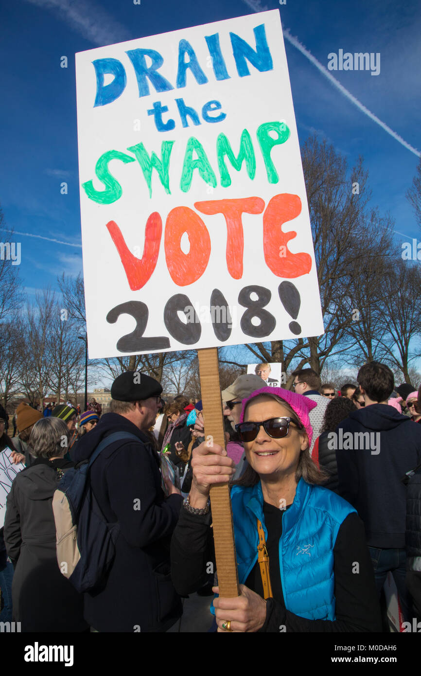 Washington, United States Of America. 20th Jan, 2018. "Drain the Swamp ...