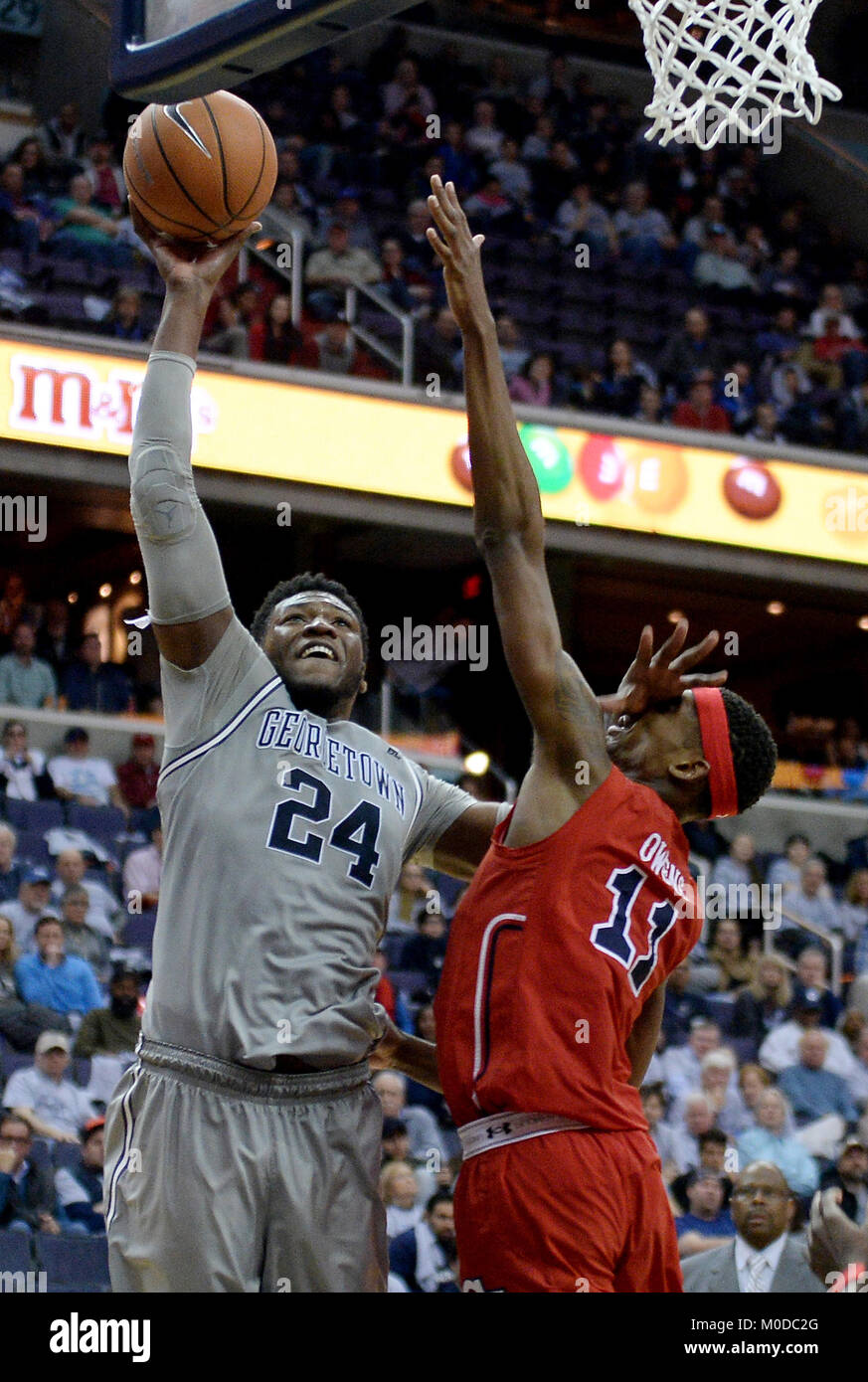 Washington, DC, USA. 20th Jan, 2018. 2018020 - Georgetown forward ...