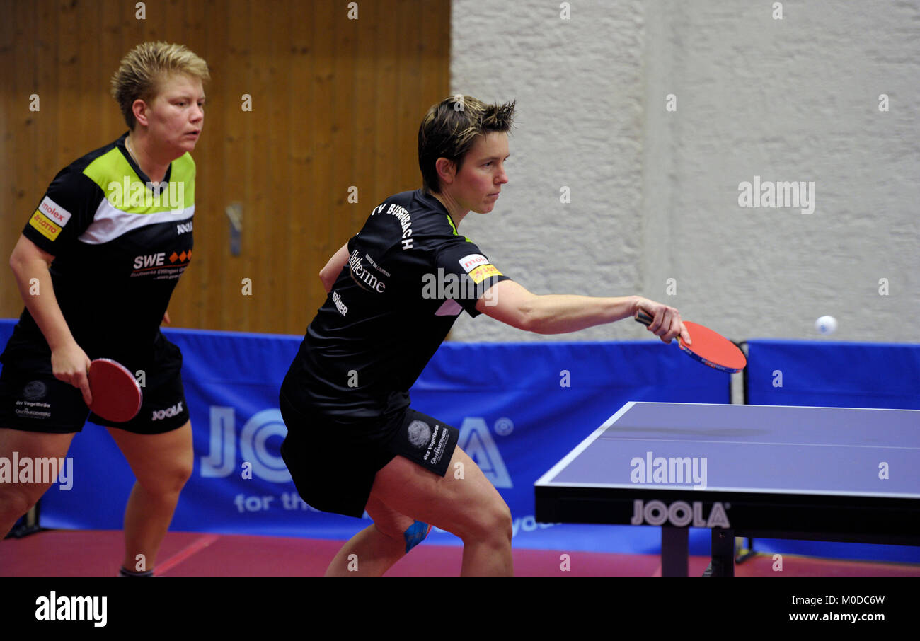 Deutschland. 20th Jan, 2018. Tanja Kraemer (re) und Jessica Goebel, (TV ...