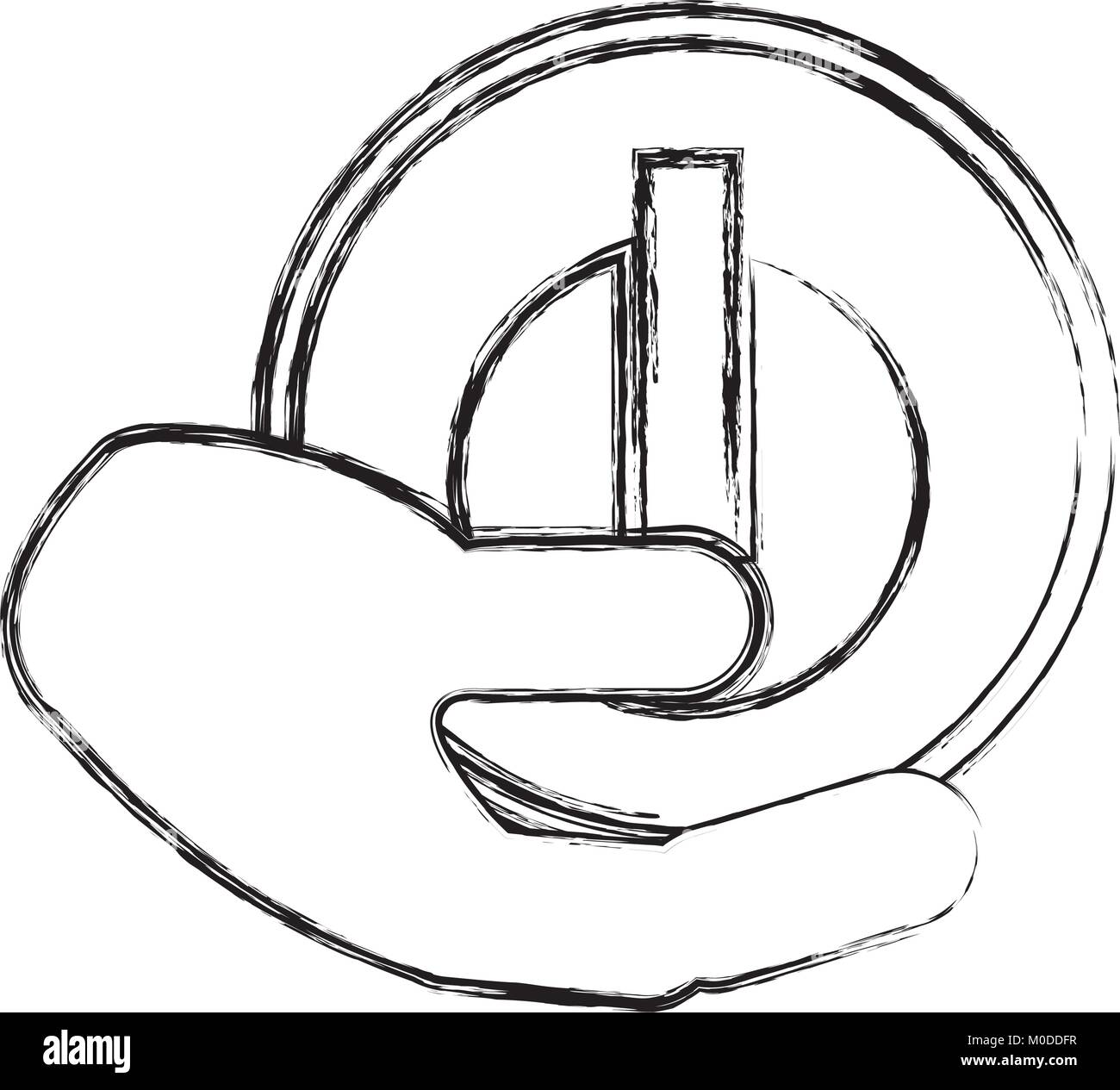 hand with a button icon Stock Vector Image & Art - Alamy