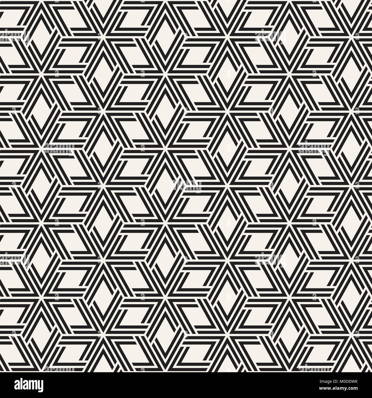 Vector seamless lattice pattern. Modern stylish texture with monochrome ...