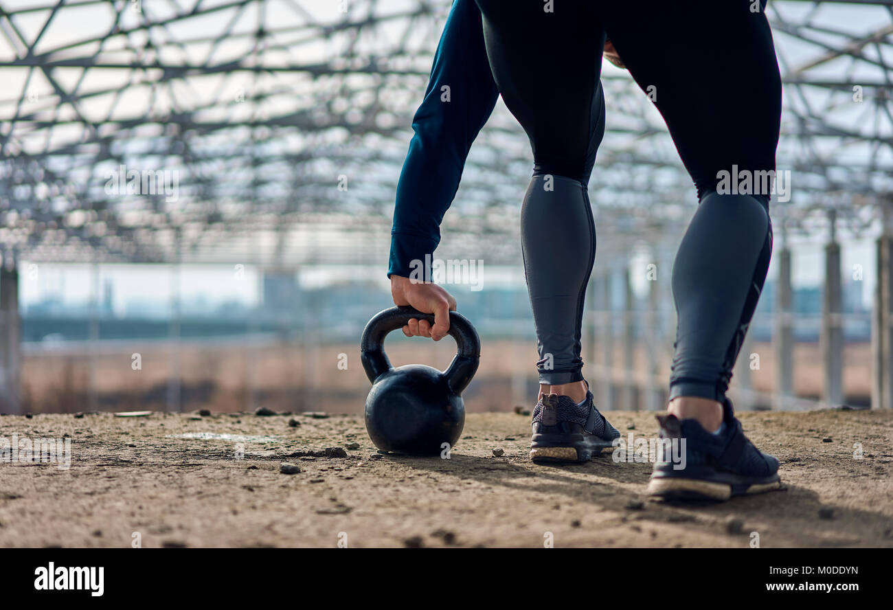 athlete involved in sports at a construction site Stock Photo - Alamy