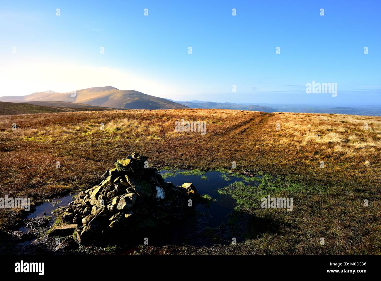 Pale Morning light on Skiddaw Stock Photo - Alamy
