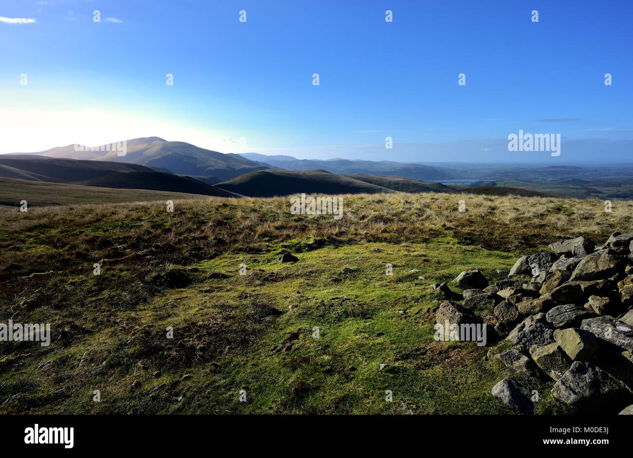 Pale Morning light on Skiddaw Stock Photo - Alamy
