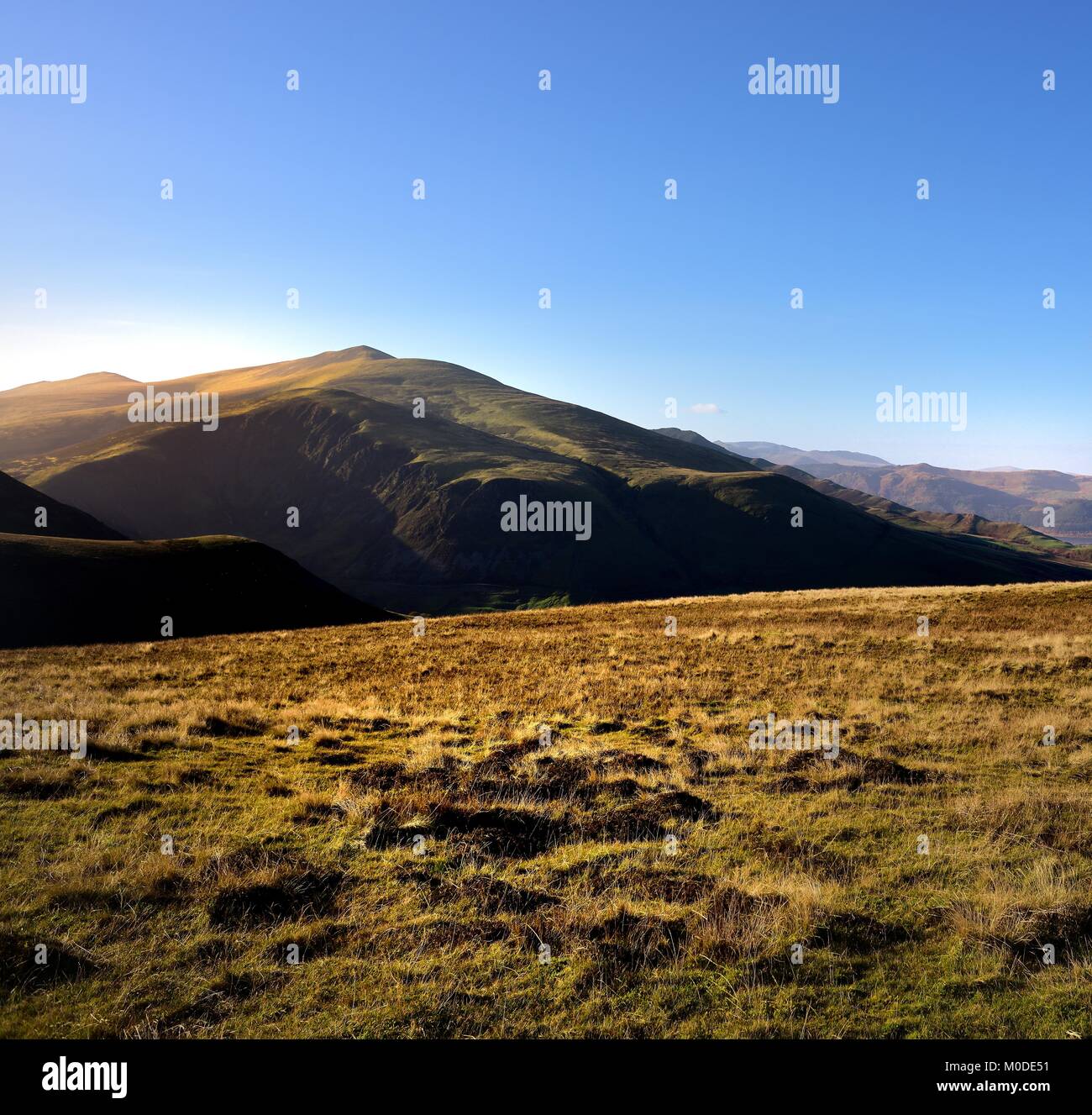 Pale Morning light on Skiddaw Stock Photo - Alamy