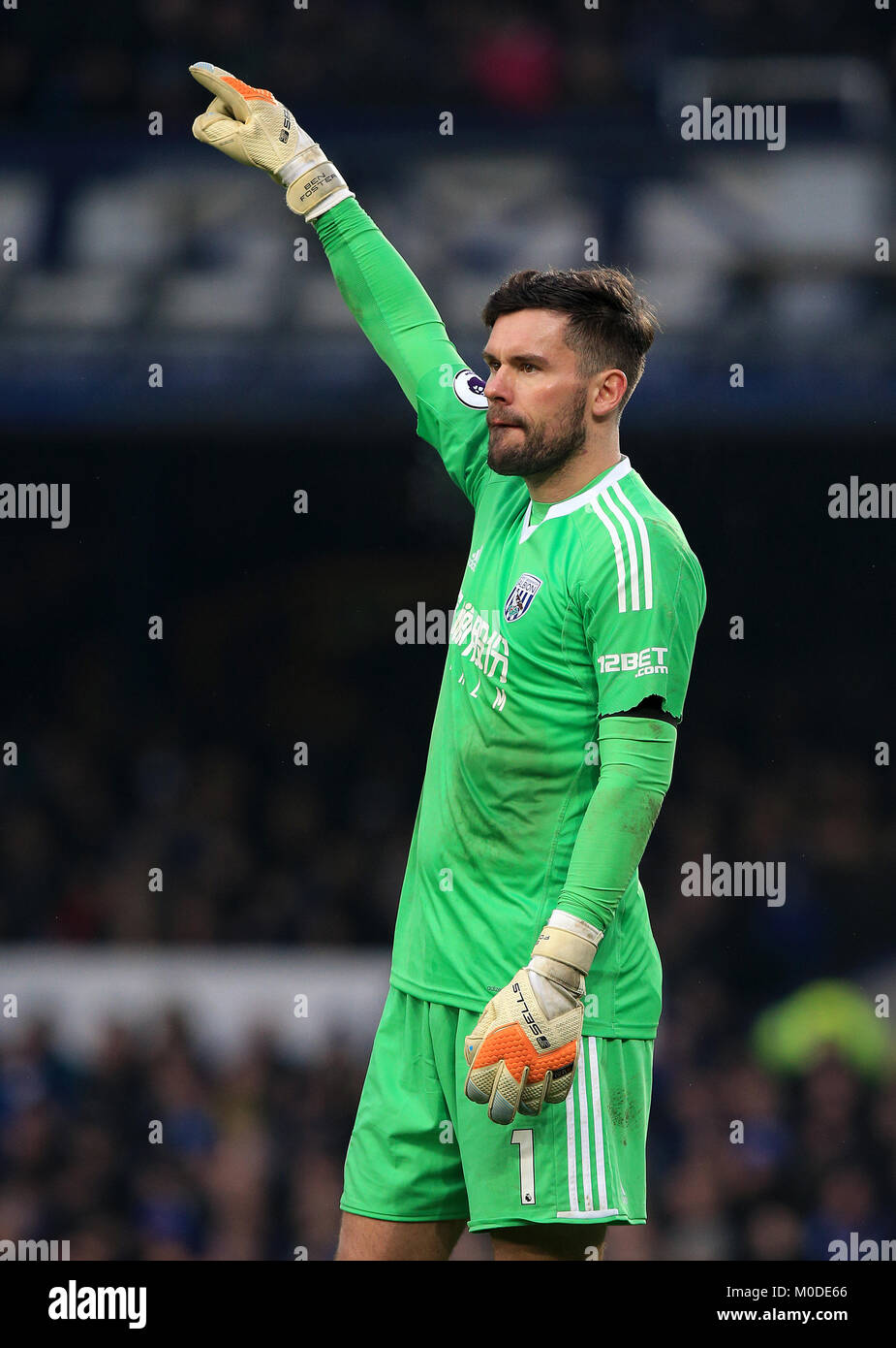 West Bromwich Albion goalkeeper Ben Foster during the Premier League ...