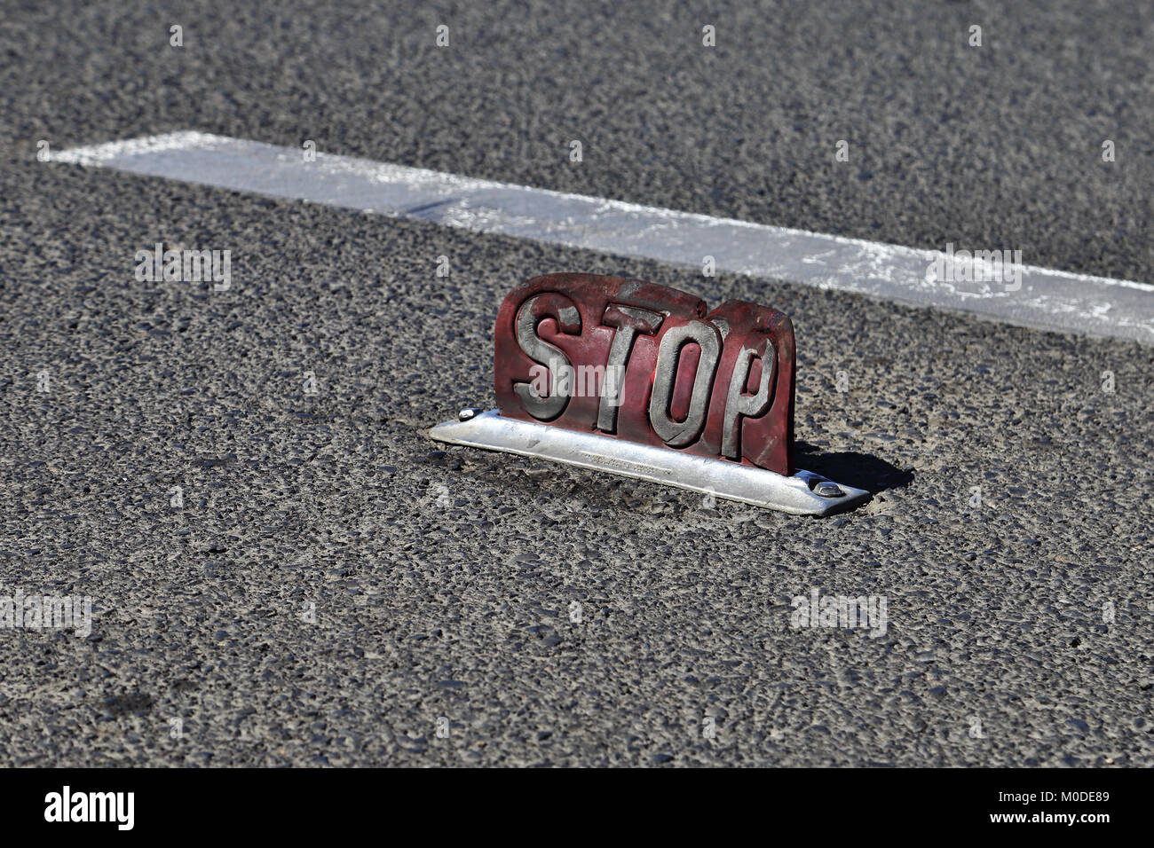 Vintage stop sign hi-res stock photography and images - Alamy