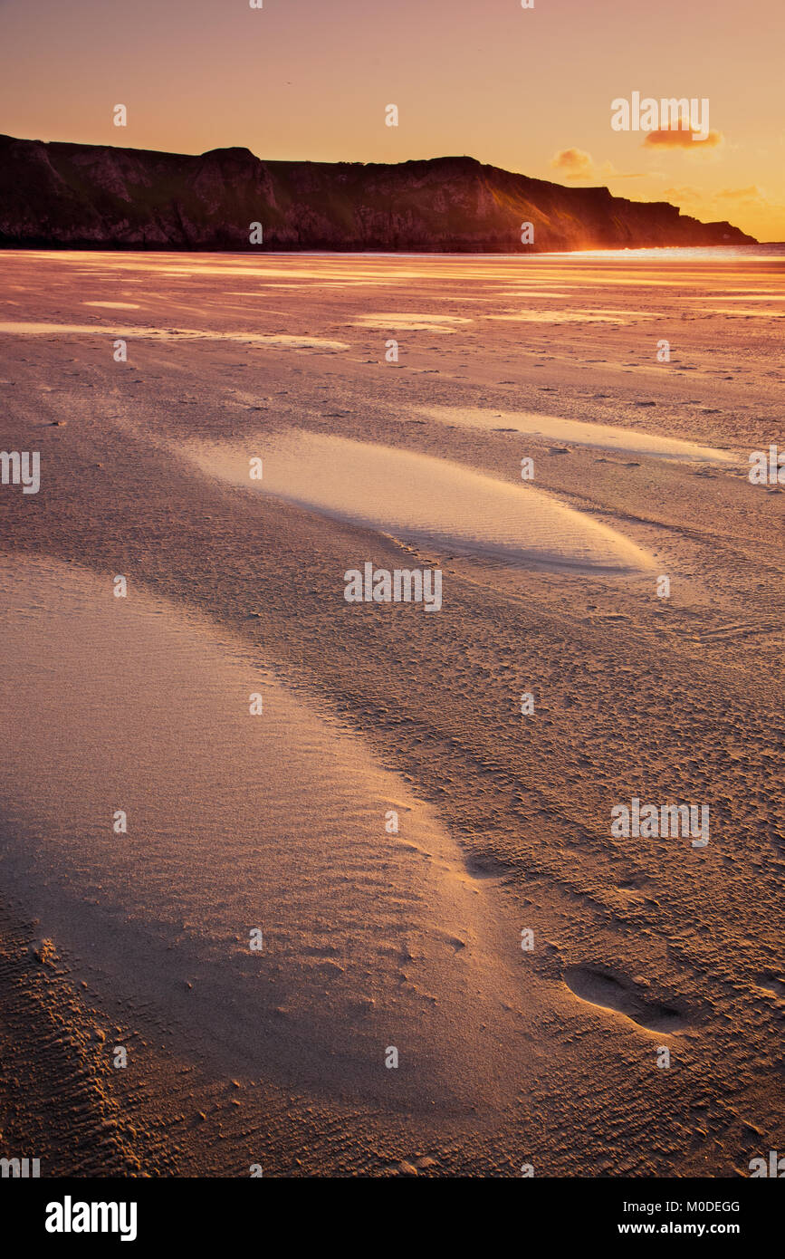 Sunset gower peninsula hi-res stock photography and images - Alamy