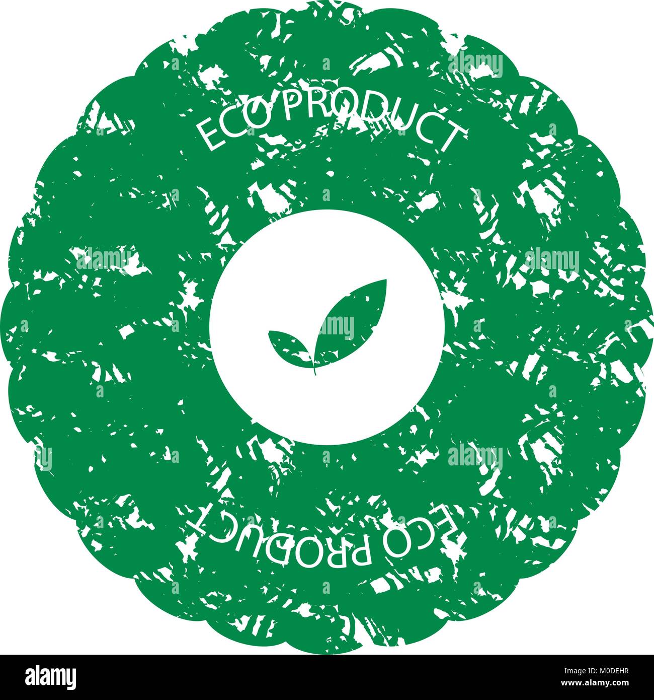 Eco product seal rubber stamp icon. Vector eco product rubber stamp ...