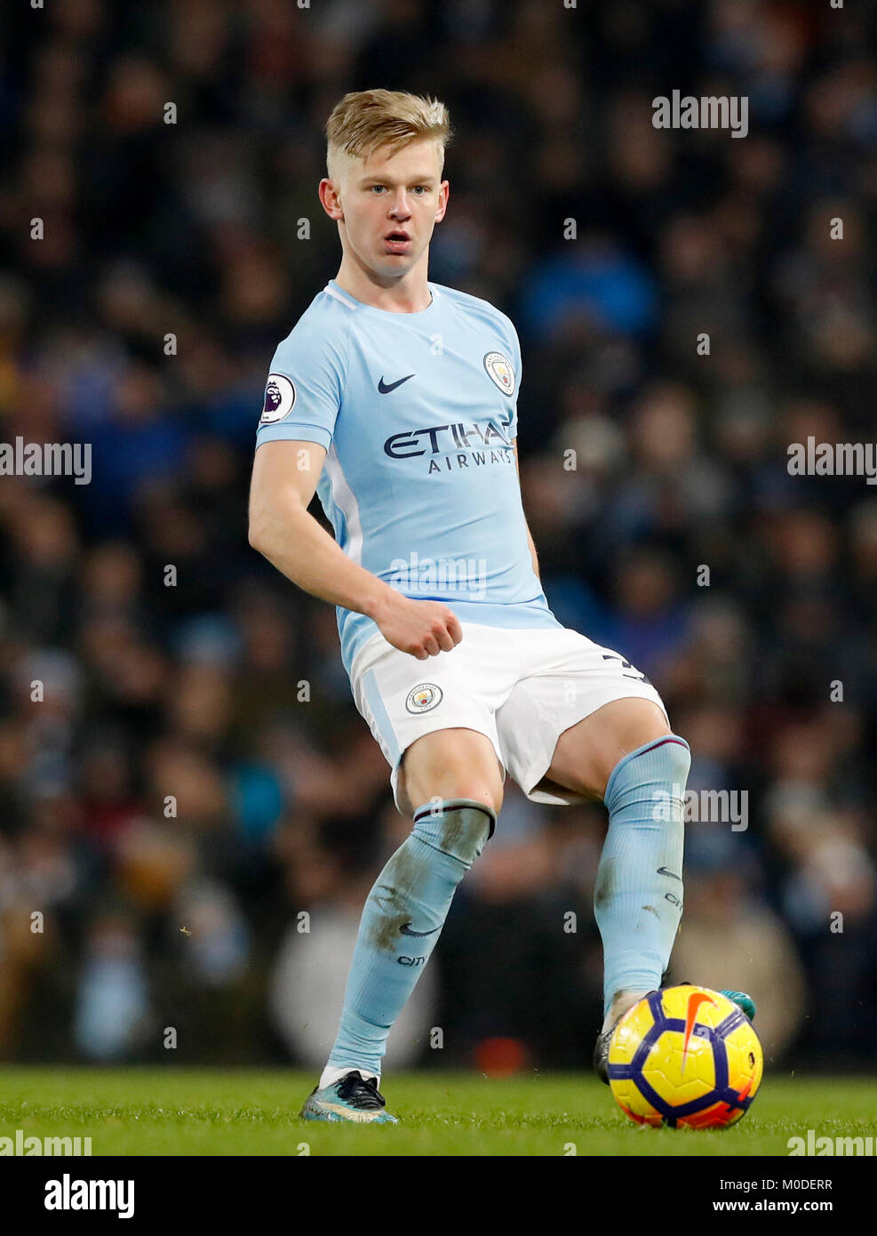 Manchester City's Oleksandr Zinchenko during the Premier League match ...