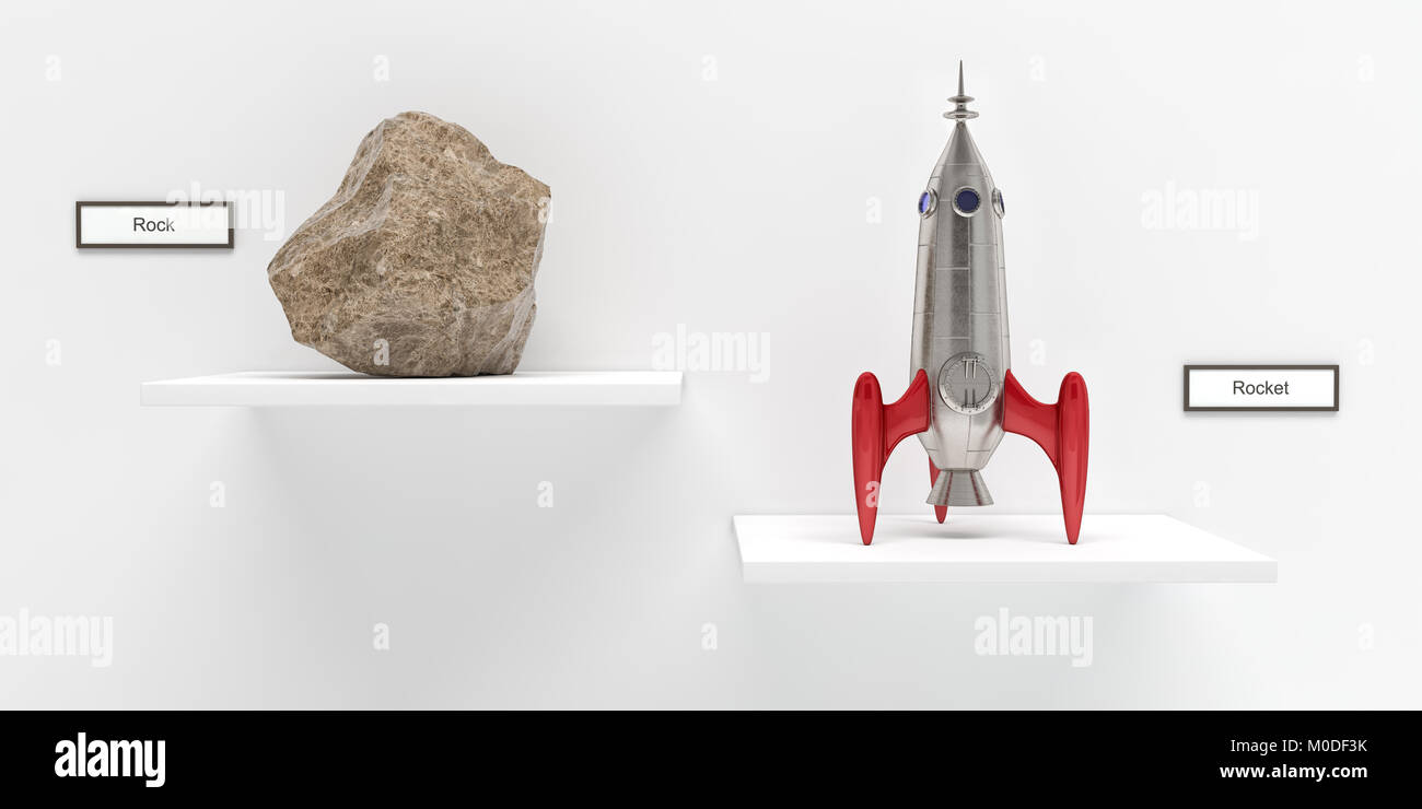 Rock and Rocket Stock Photo - Alamy