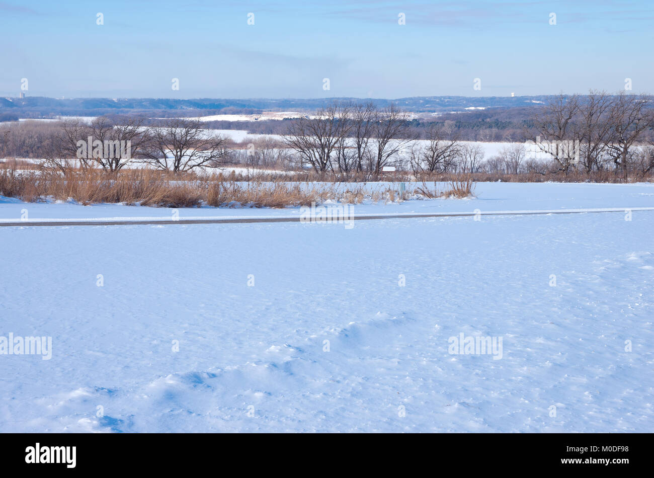 along schaars bluff trail at spring lake regional park reserve in ...