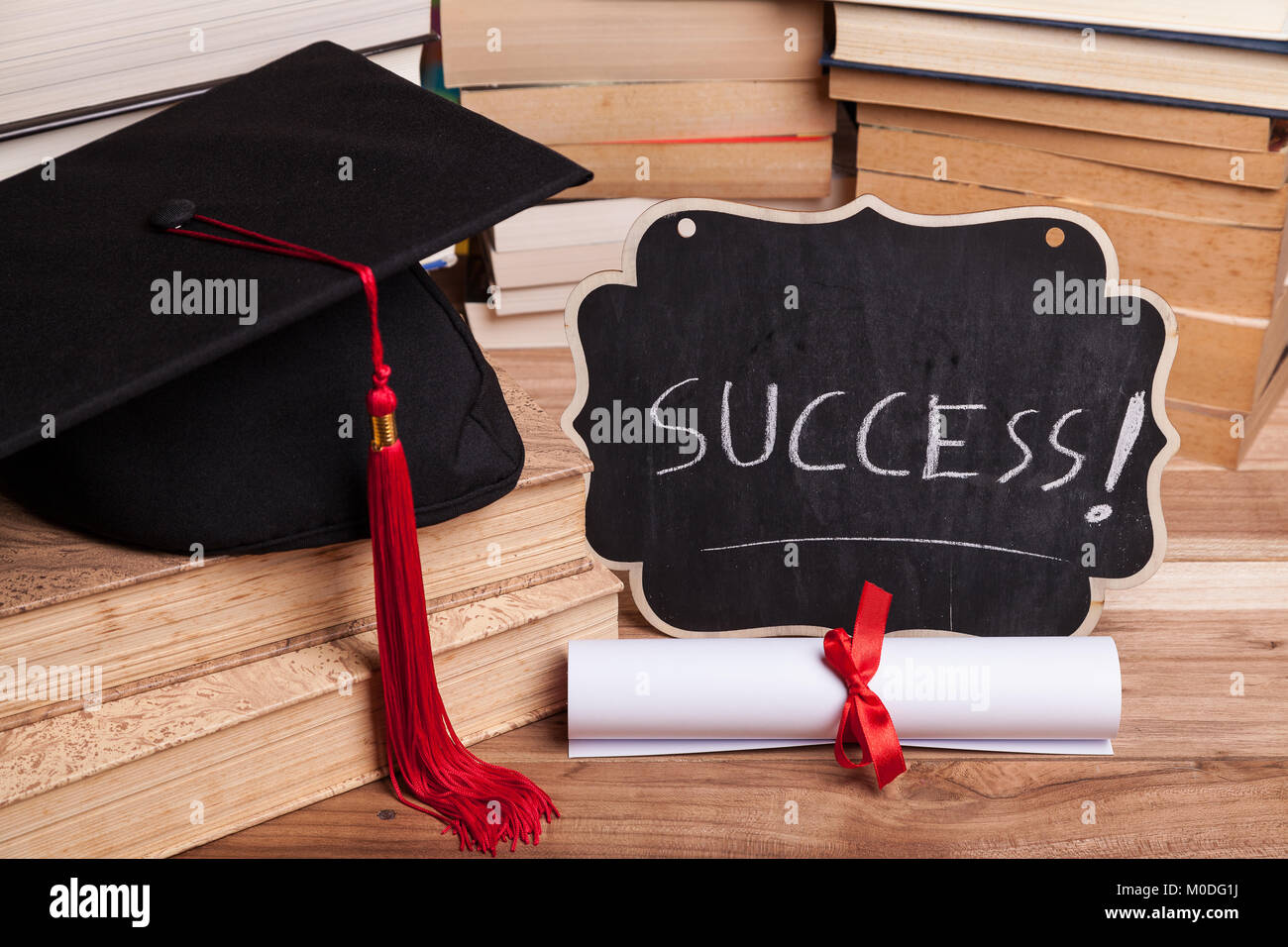 Diploma and books hi-res stock photography and images - Alamy