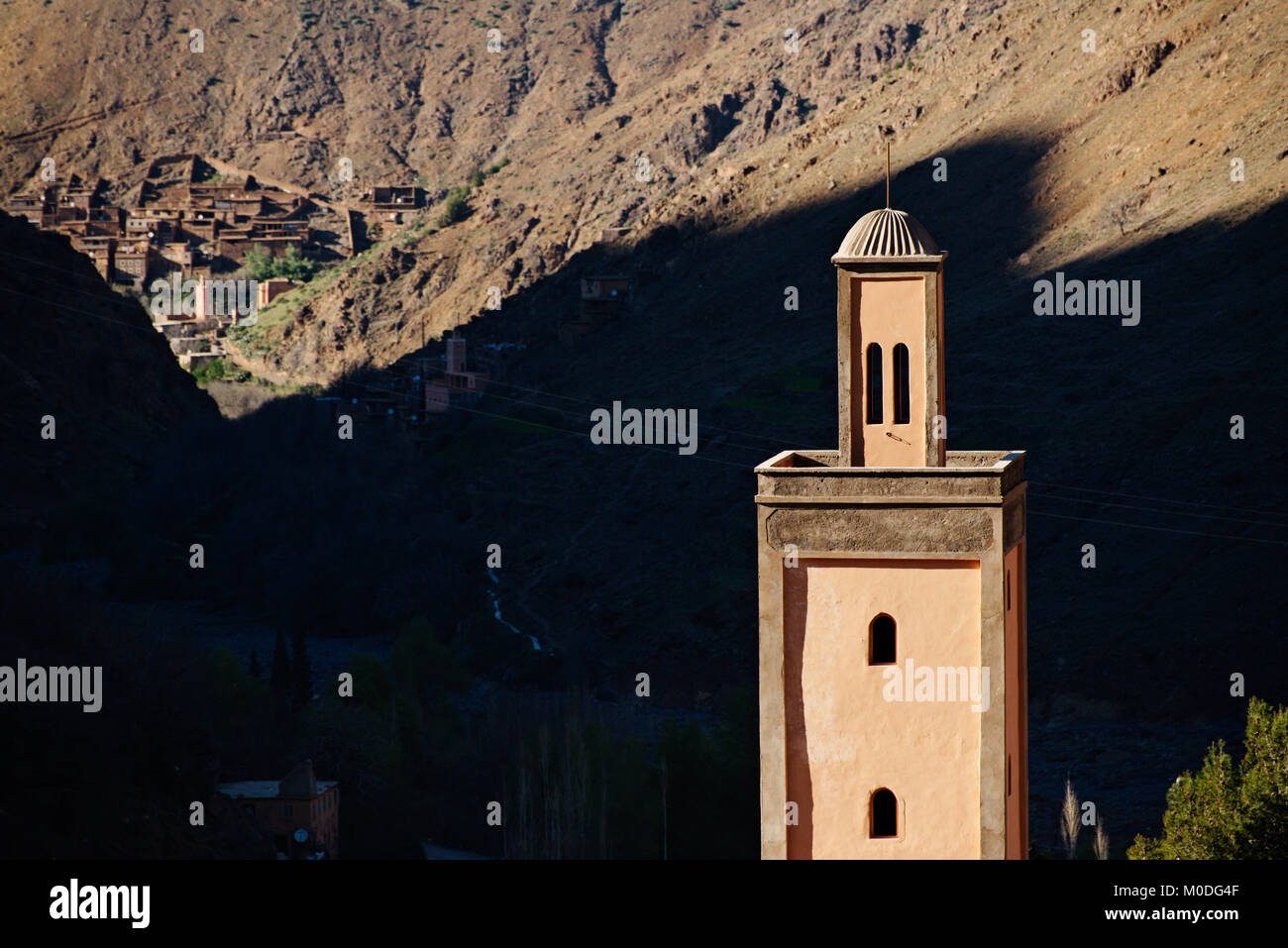 The tower of one of the mosques around Imlil Stock Photo - Alamy