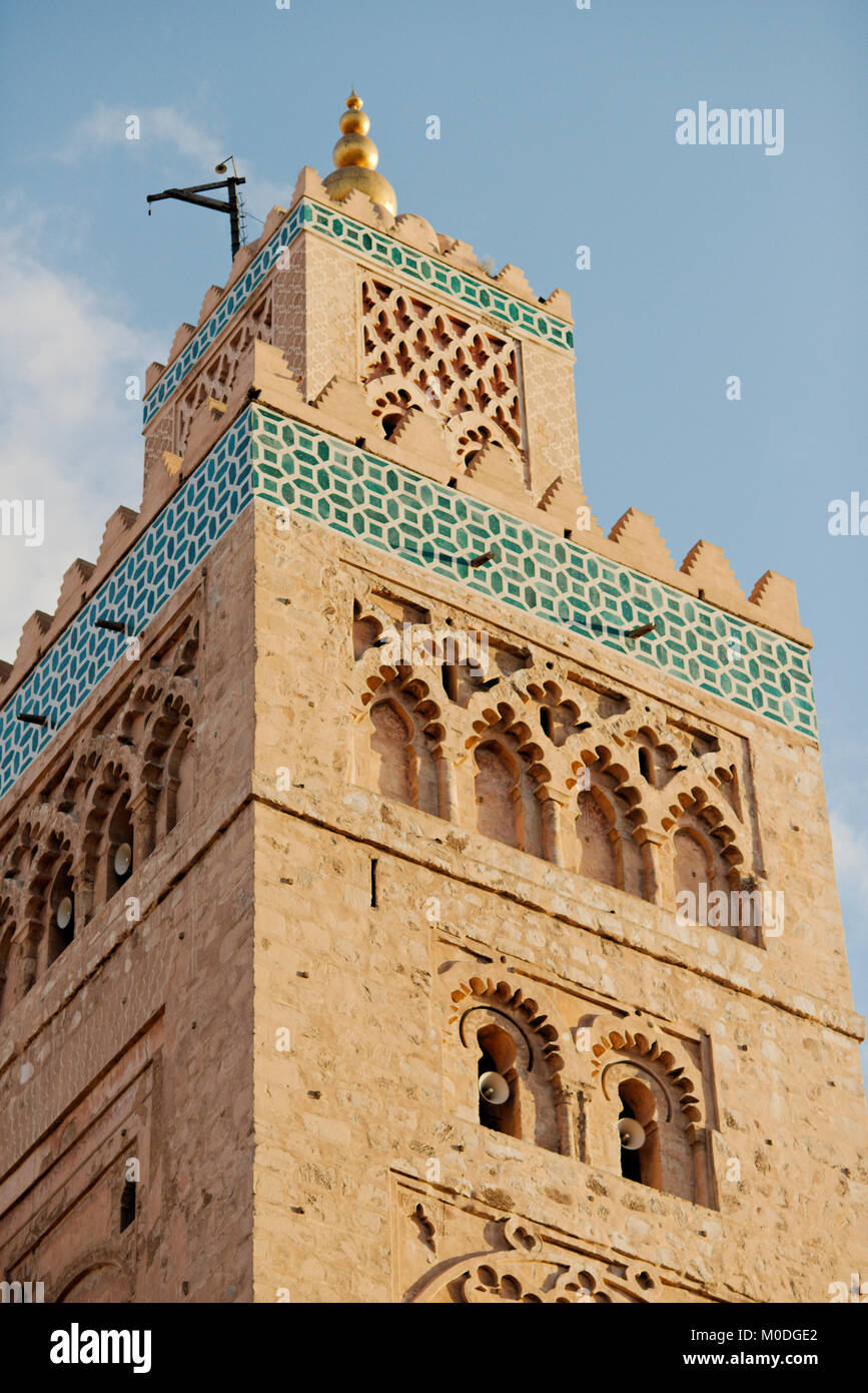 The highest structure of Marrakech, the Koutobia tower Stock Photo - Alamy