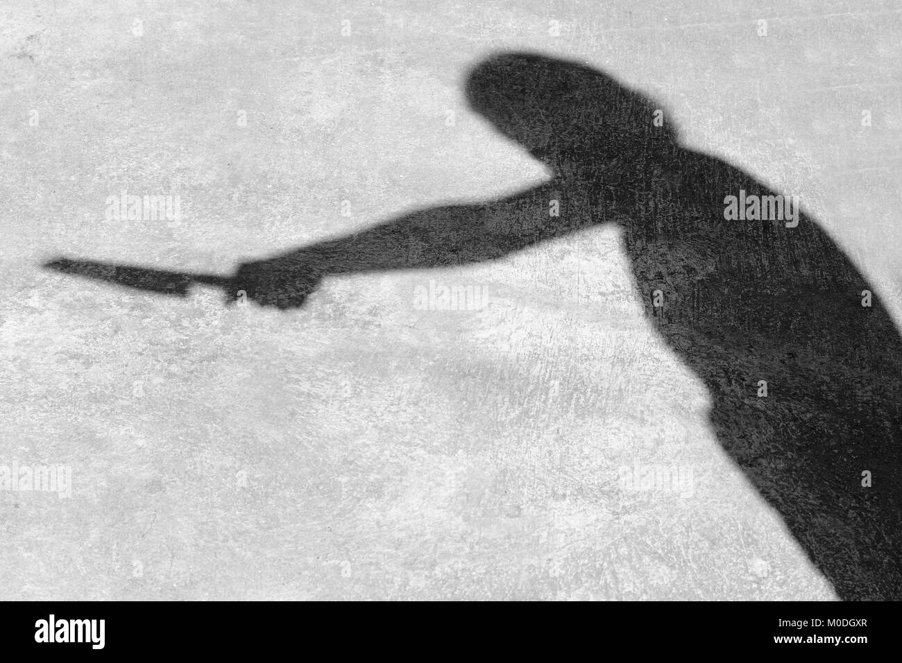 Man and stabbing and shadow hi-res stock photography and images - Alamy