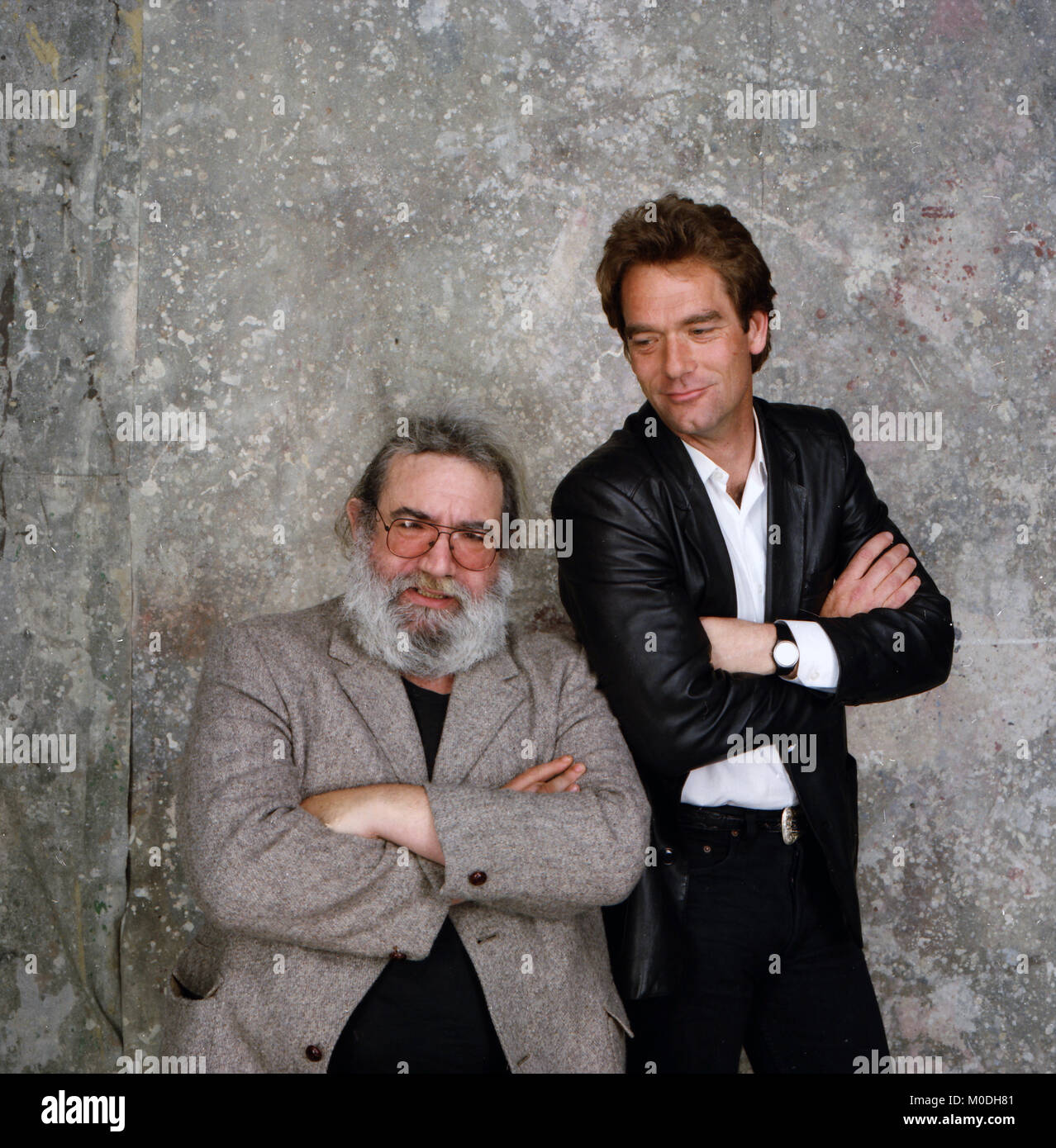 Jerry Garcia and Huey Lewis pictured at the 1988 Bay Area Music Awards ...