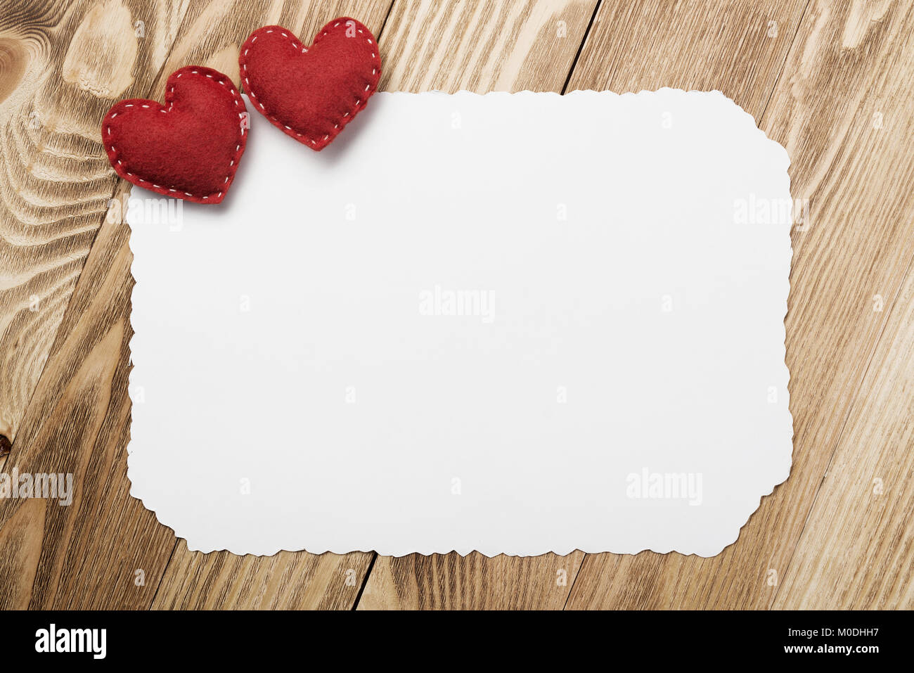 Blank paper for writing message Stock Photo - Alamy
