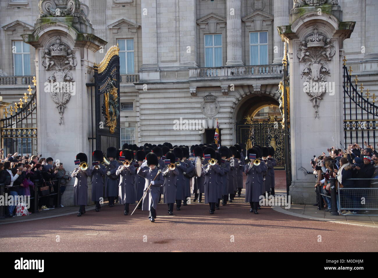 Changing of Guard at Buckingham Palace Stock Photo - Alamy